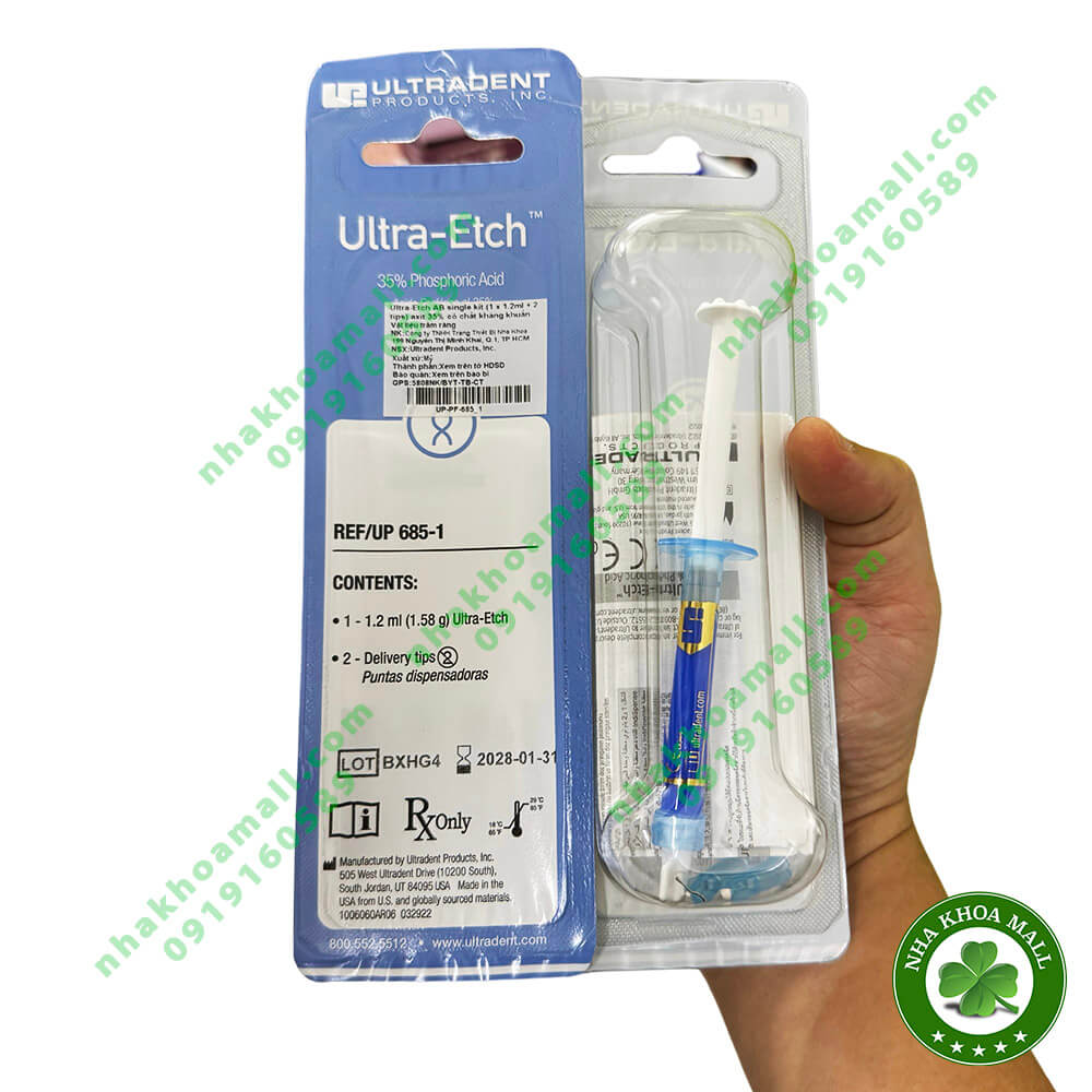 Axit xoi mòn men và ngà răng🌱Etching Ultra Etch AB 35% Ultradent giá tốt 🌱NHA KHOA MALL🌱
