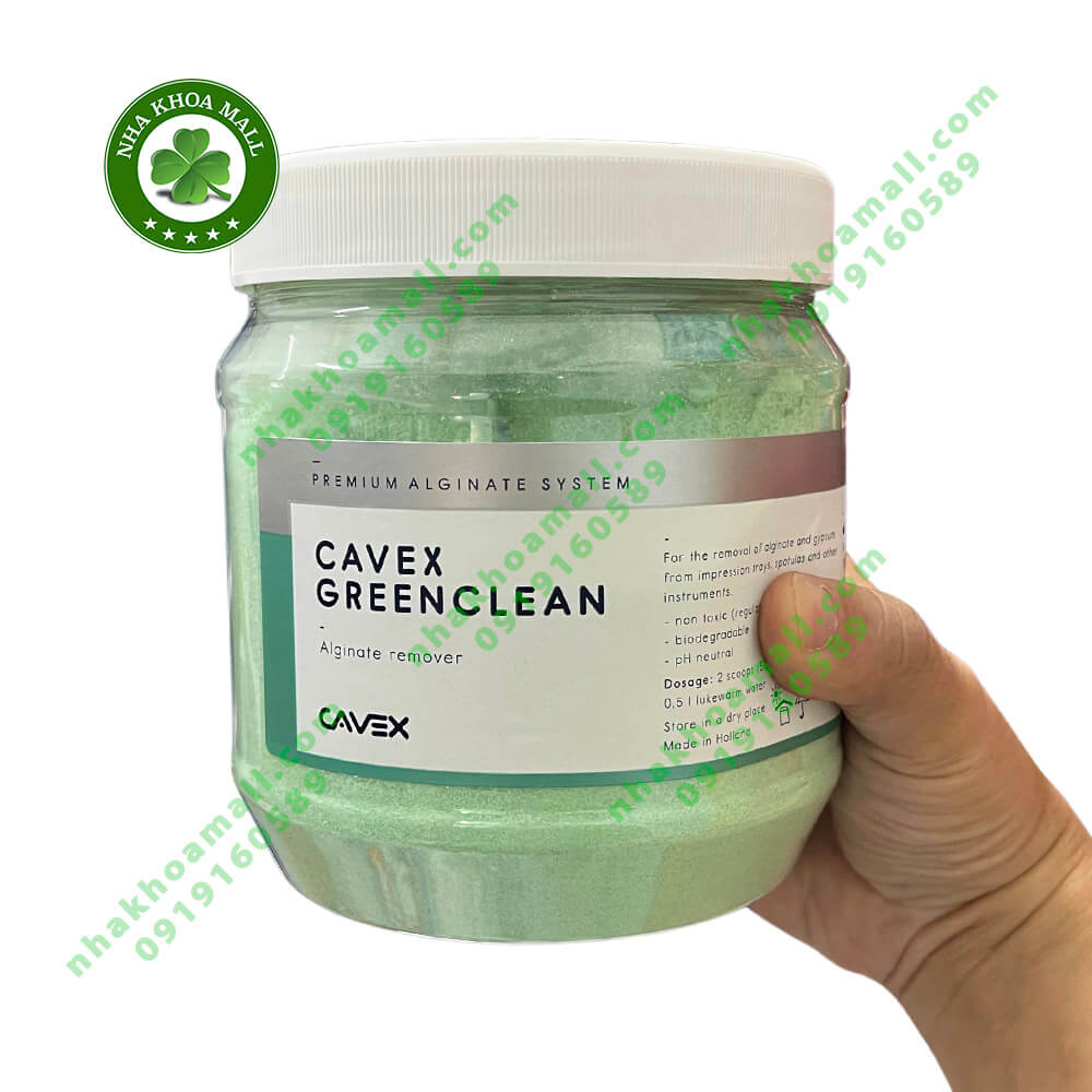 Bột àm sạch khay lấy dấu Cavex Green Clean giá tốt - 🍀NHA KHOA MALL🍀