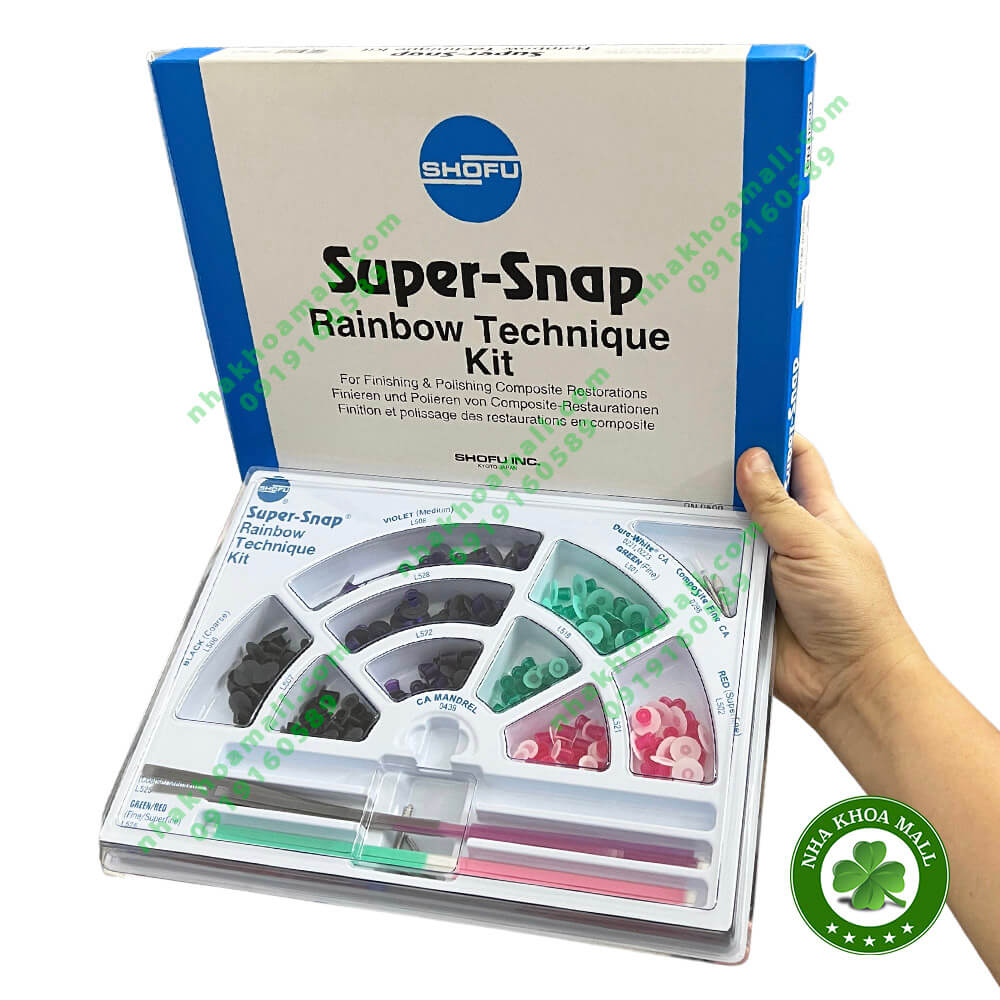 Đánh bóng composite Shofu Super-Snap Rainbow Technique Kit giá tốt - 🍀 ...