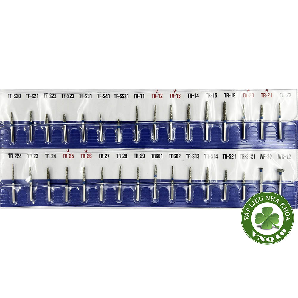 Mũi khoan Mani trung bình màu xanh dương mã TF, TR, WR - Vĩ 5 mũi