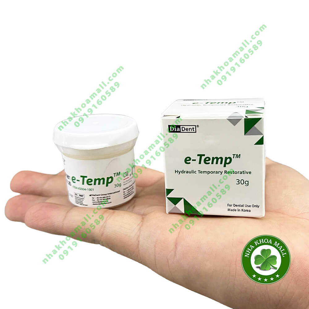 Chất hàn tạm - Vật liệu trám tạm E-temp - Diadent