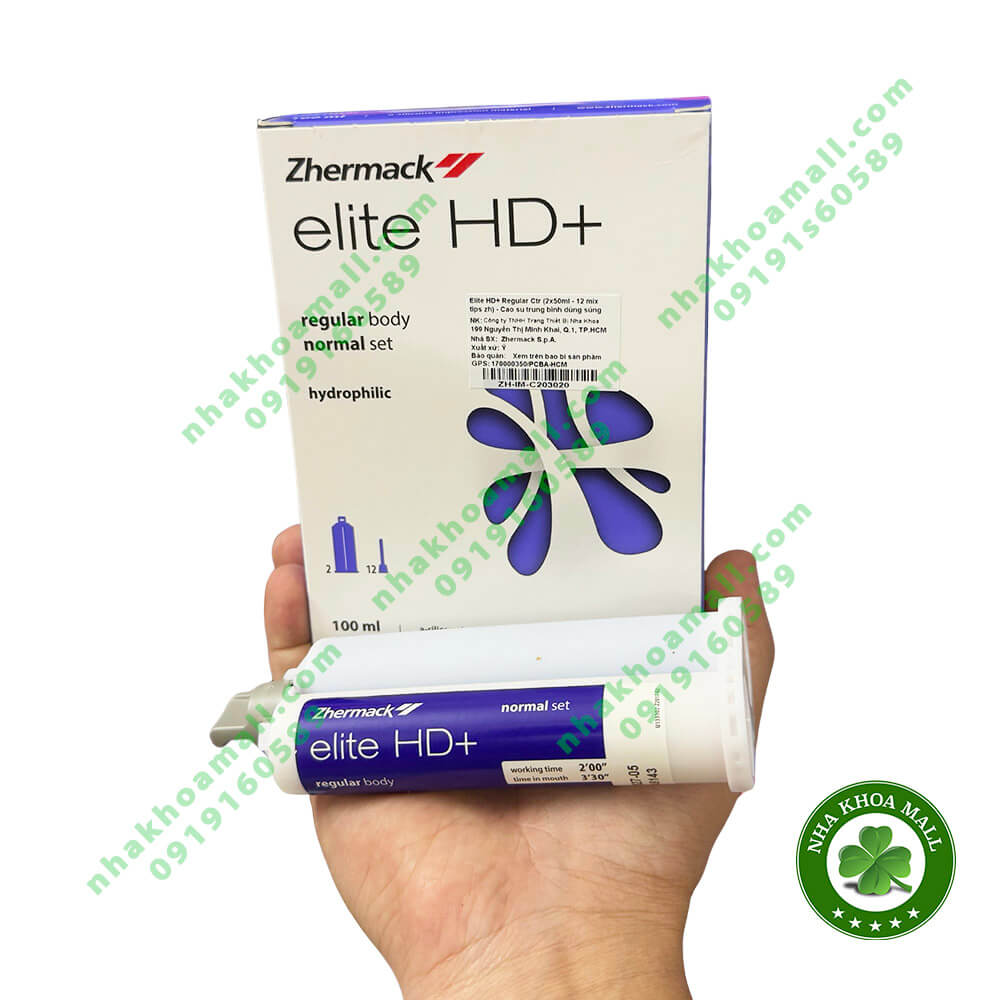 Cao su trung bình🌱trộn súng Elite HD+ Regular Body Zhermack giá tốt🌱NHA ...